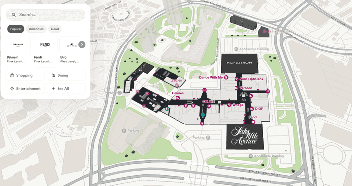 Phipps Plaza Interactive Mall Map | Mappedin