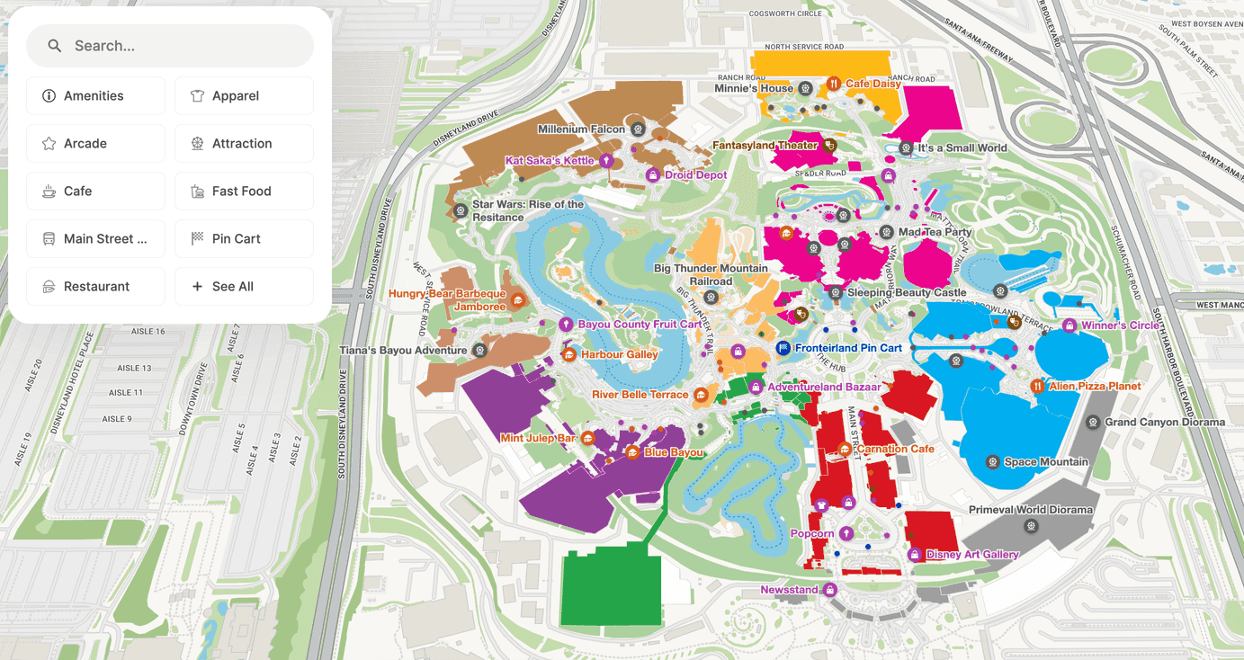 Disneyland Interactive Map | Mappedin