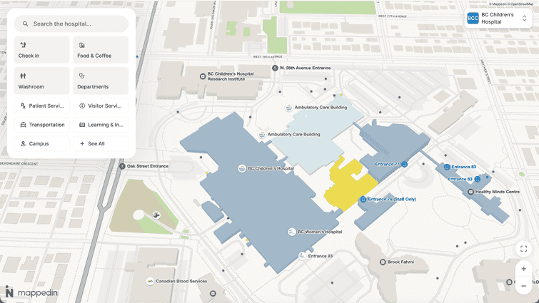Hospital wayfinding: Definition & best practices | Mappedin
